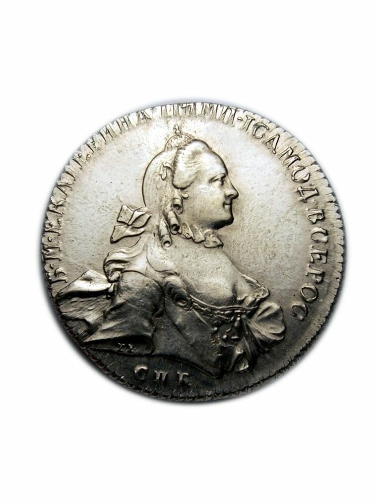 Рубль 1763 год ЯI монеты времен Екатерины 2 стоимость сувенирная копия мельхиор монеты, нумизматика, деньги для коллекции