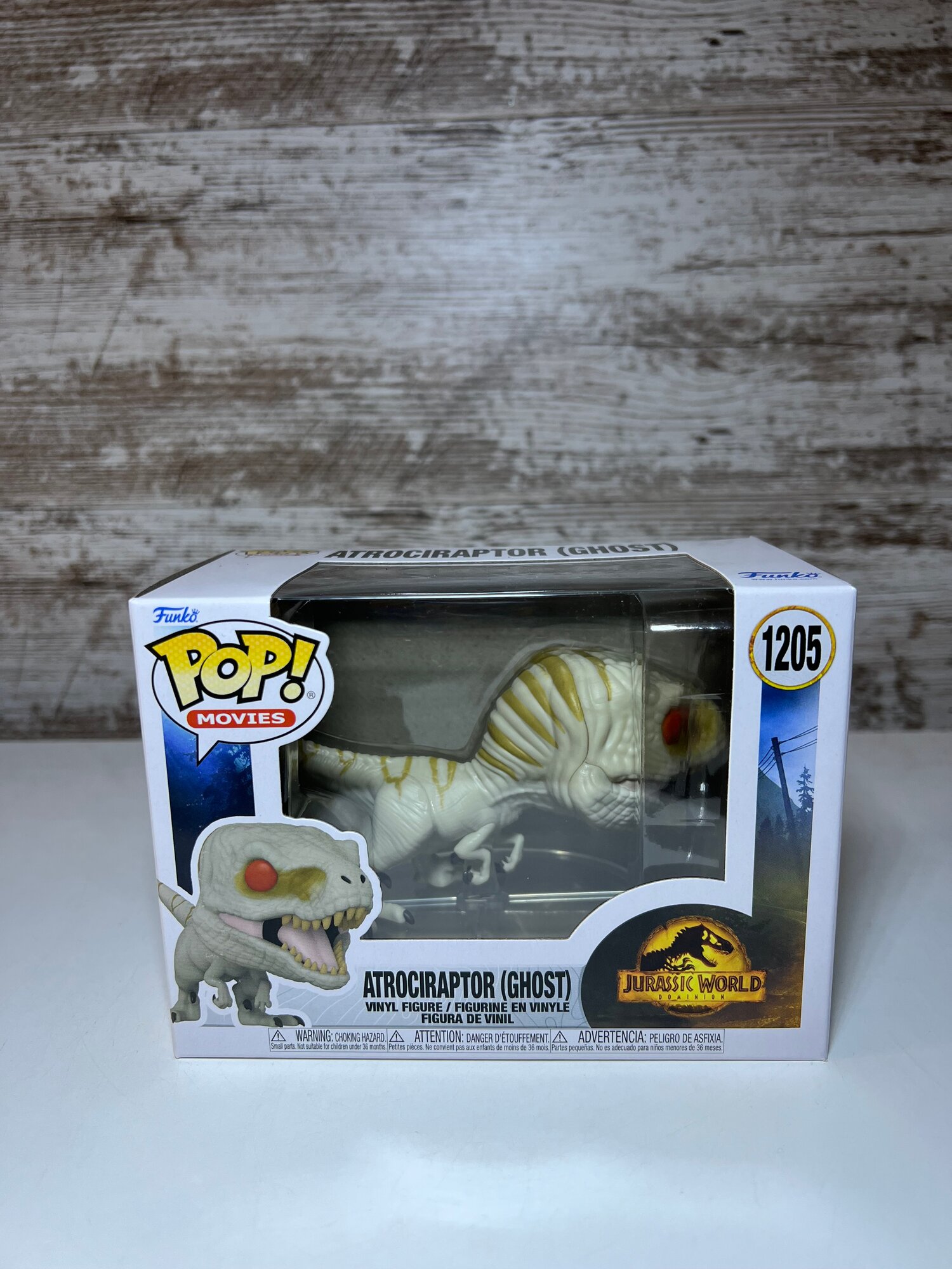 Фигурка Фанко поп динозавр, Atrociraptor Ghost, Jurassic World, 10 см, от Funko