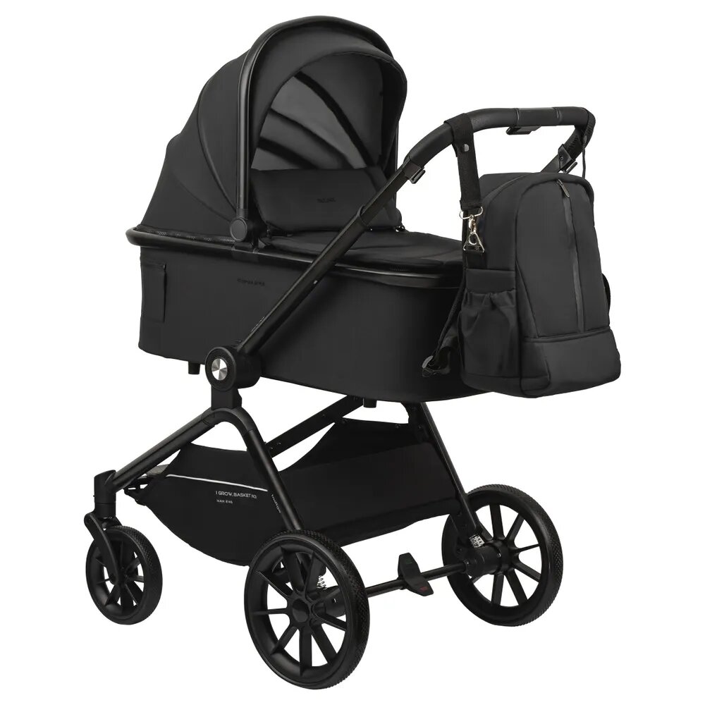 Коляска 2 в 1 Indigo SOLAR, черный