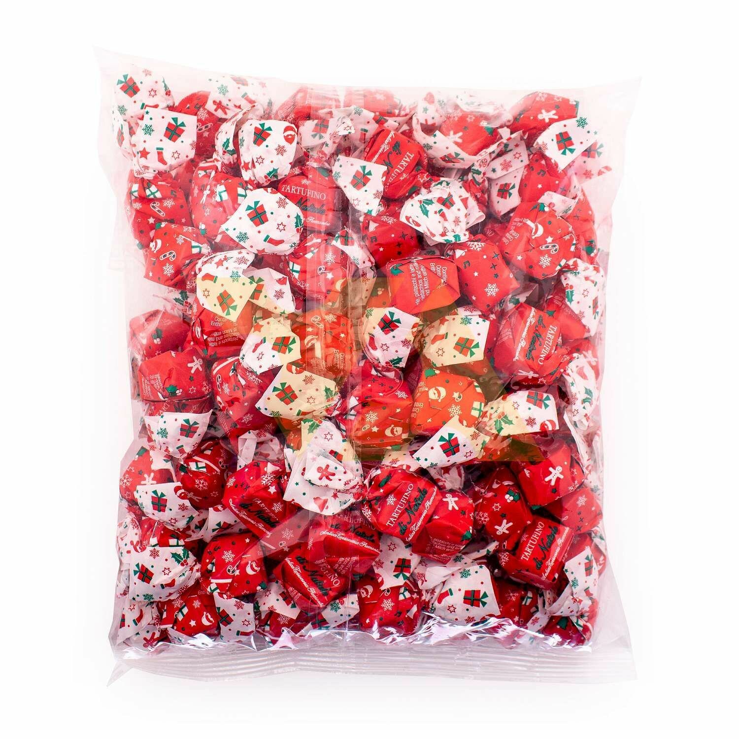 Конфеты 0120 Трюфель Дольче новогодний 1 кг (пл/пакет)