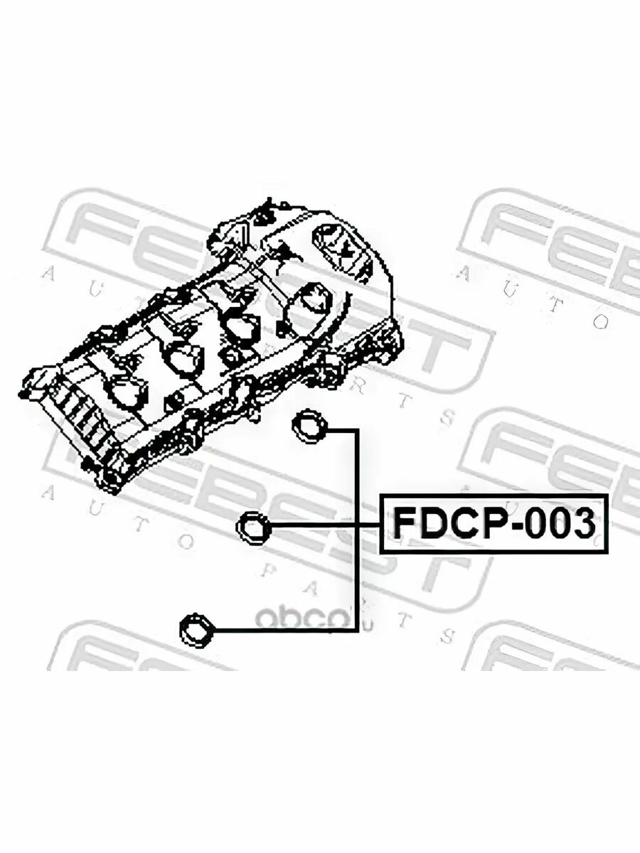 Кольцо уплотнительное свечного колодца FDCP-003 — фото 1