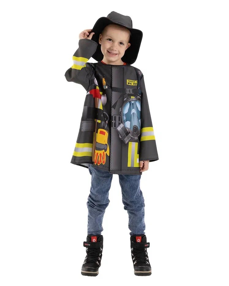 Детский карнавальный костюм МЧС (пожарный) на рост 116-122 (размер 30)