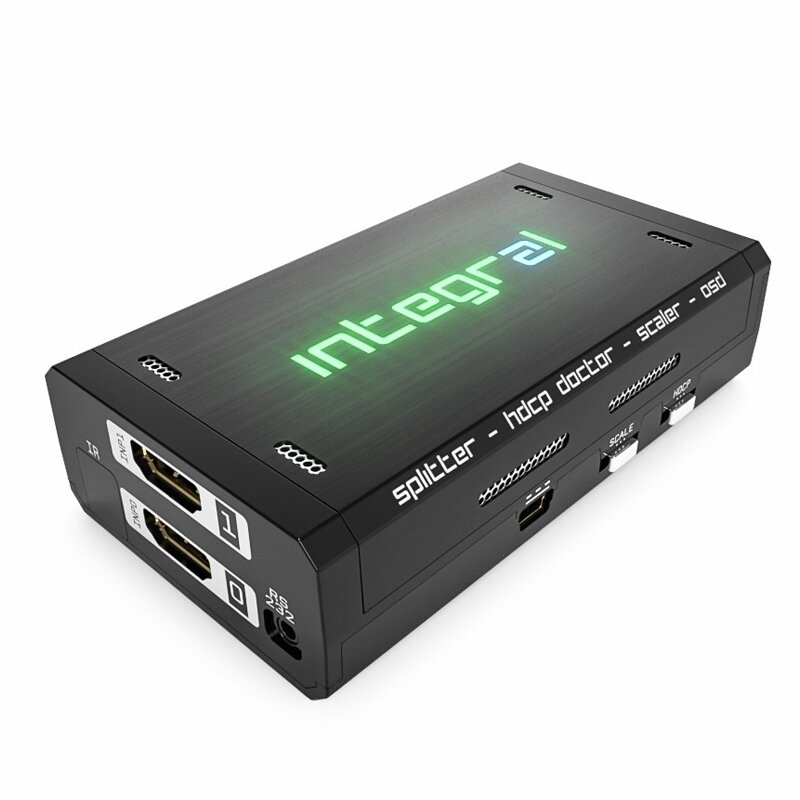 HDFURY Integral 2- Компактный матричный коммутатор/масштабатор 2x2 сигналов HDMI до 8K30 (4:2:0) с деэмбеддером