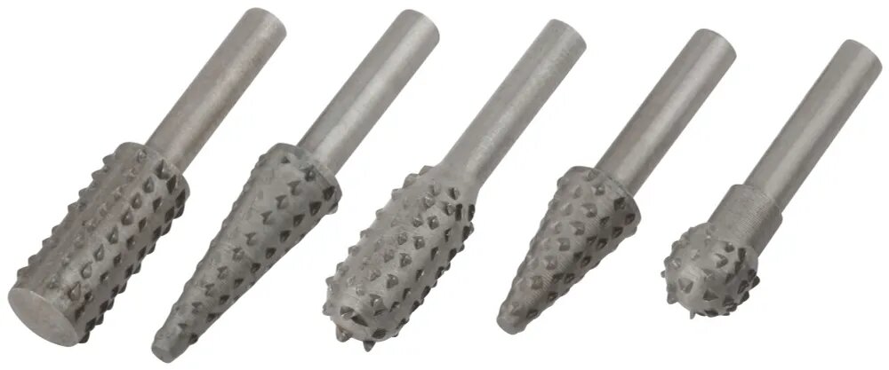 Набор шарошек по дереву 5шт