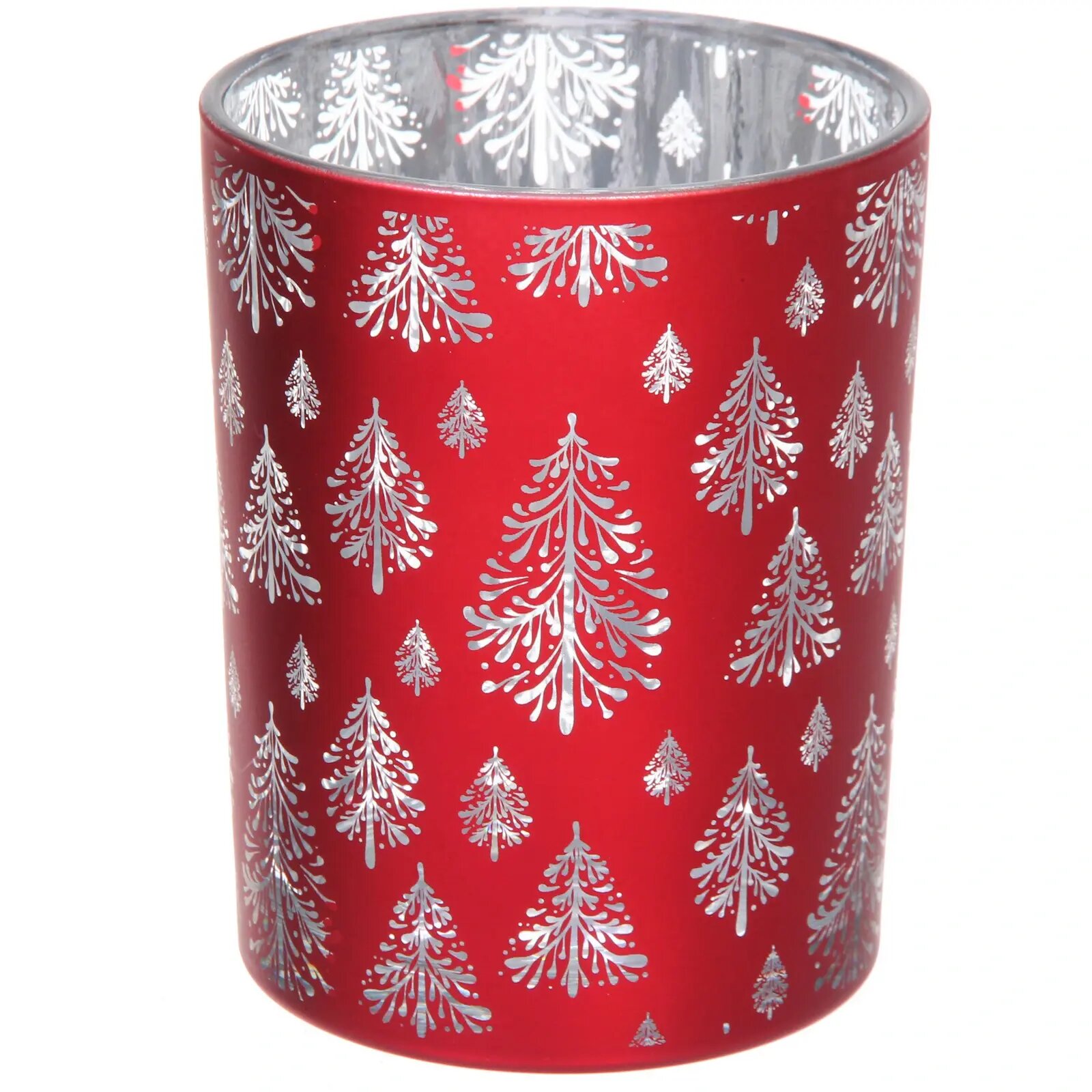 Подсвечник «Сказочная метель» 10х12,5 см, красный, стильный декор для дома