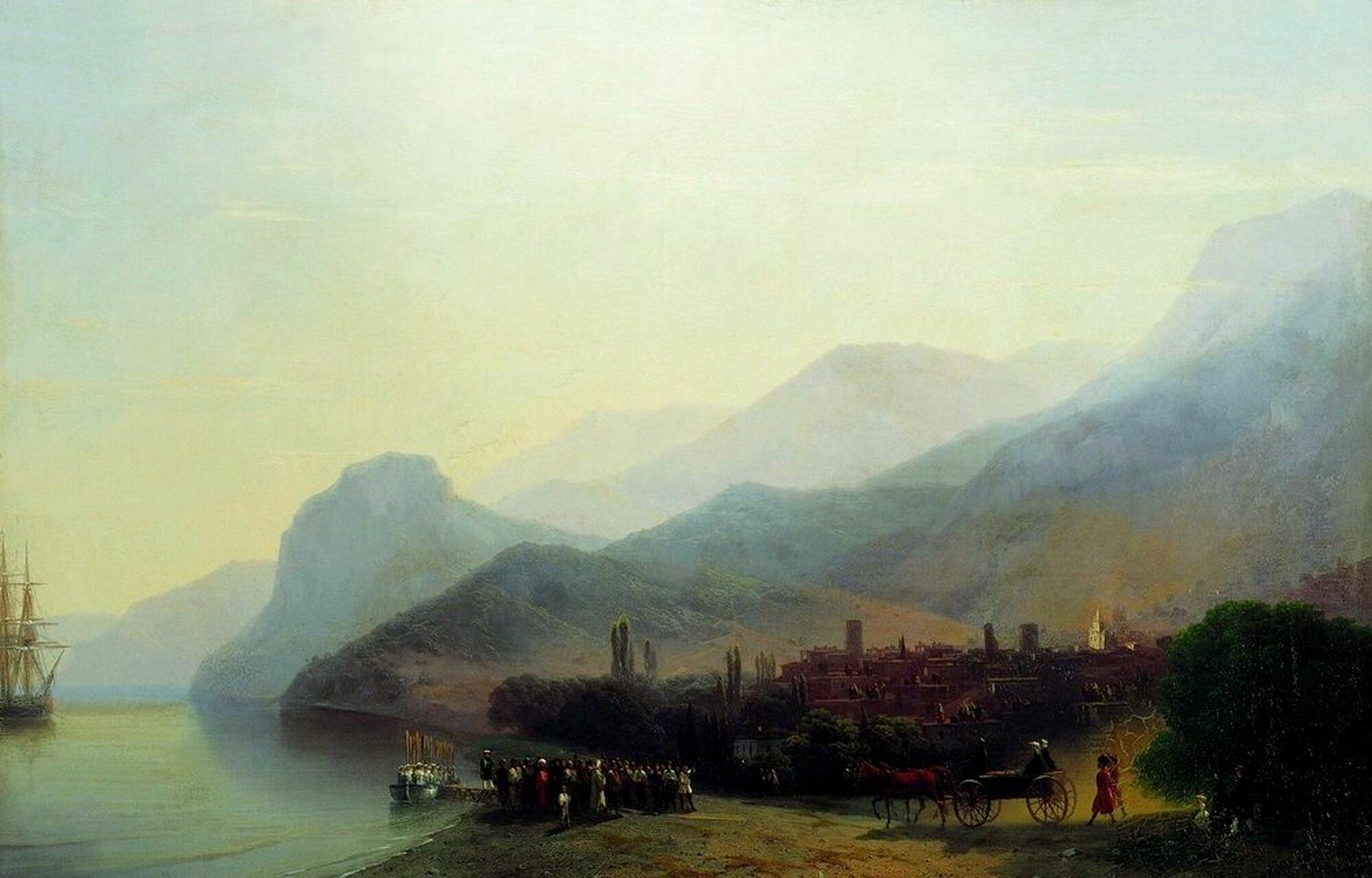 Картина Айвазовского Алушта 80х51 см