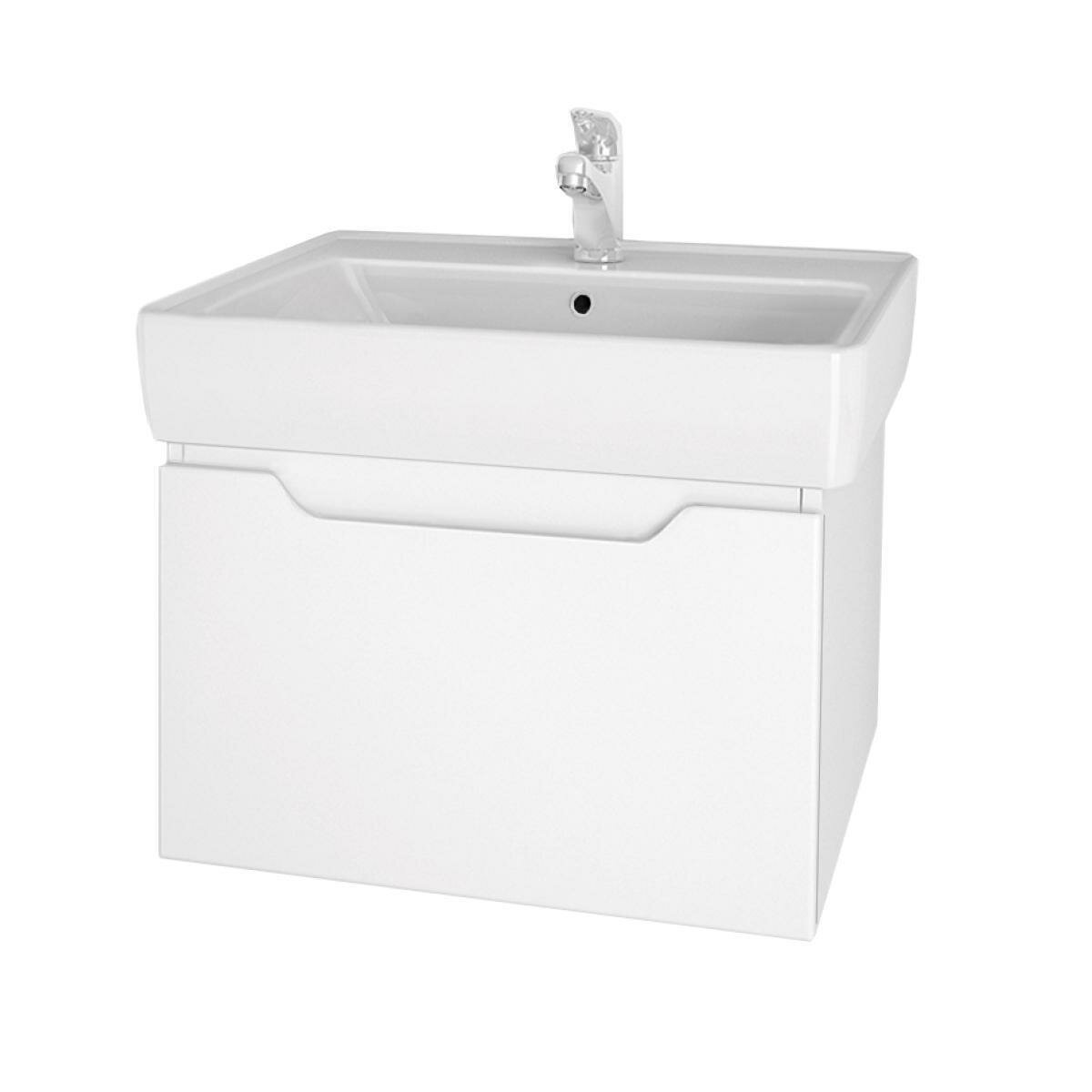 Тумба под раковину подвесная Dreja Tiny 60 см, белый