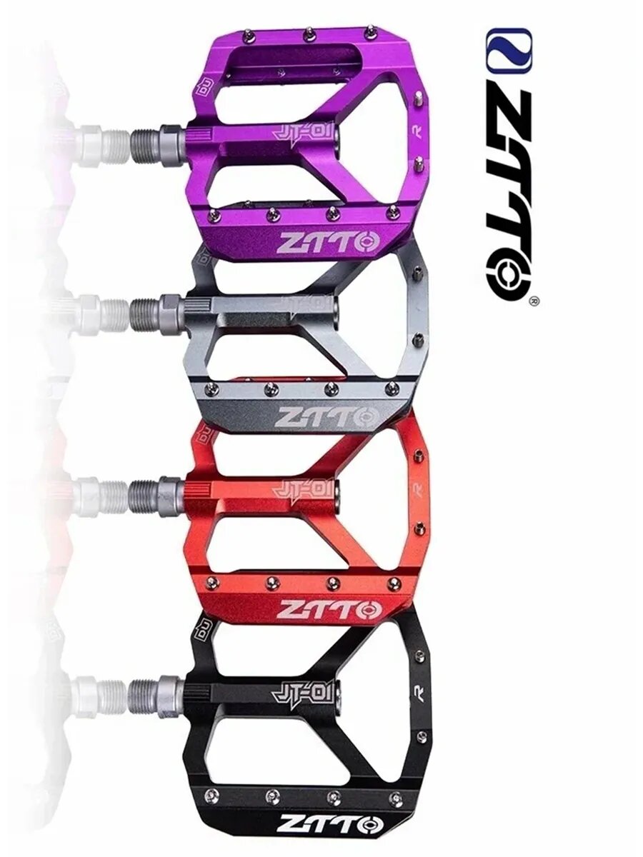 Педали вело MTB 106*100*15мм 339 г 2 штуки, цвет титан