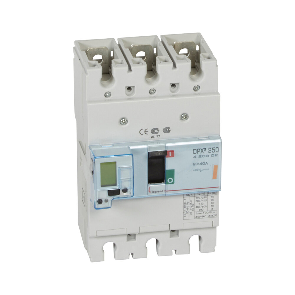 Legrand DPX3 250 Автоматический выключатель 3P 40А 25kA, 420302