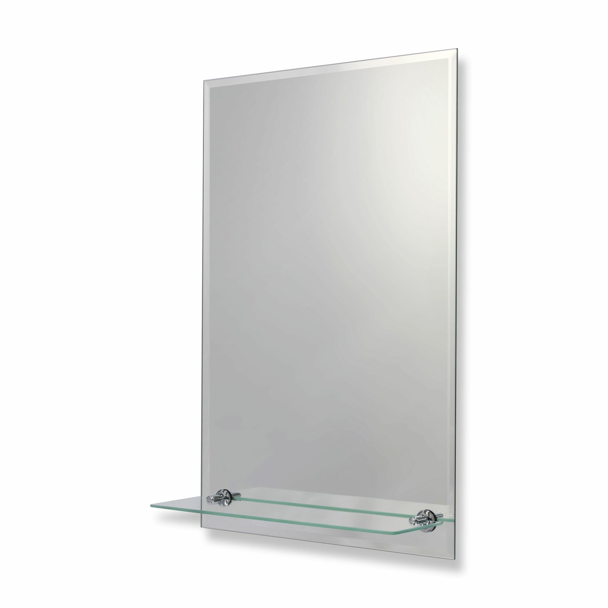 Зеркало интерьерное Финист, серия Klimena, 60 х 40 см, настенное, фацет, полка