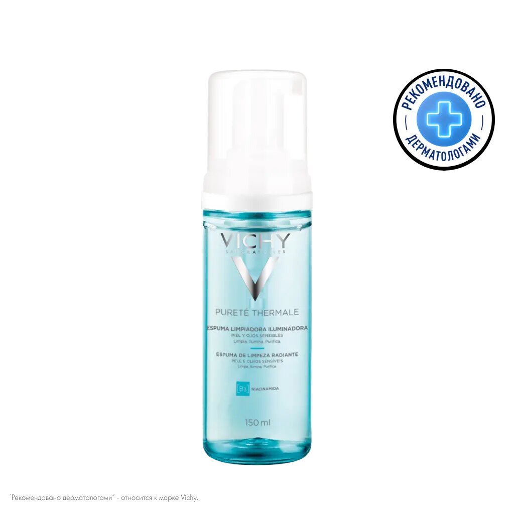 Vichy Purete Thermale Очищающая пенка придающая сияние 150 мл 1 шт