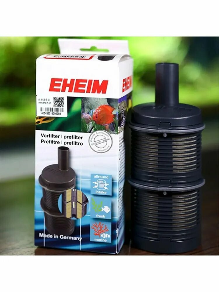 Передний фильтр Eheim для пресноводных рыб спереди на впускной трубе аквариума для предотвращения вдыхания