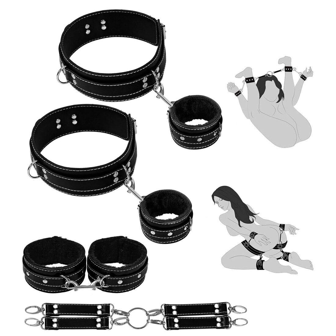 Сочетание Бондажа И Фиксации, Набор БДСМ-игрушек