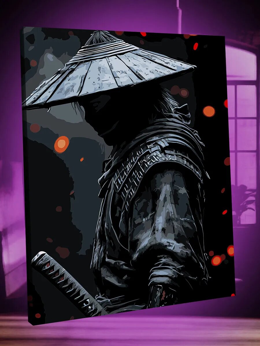 Картина по номерам Самураи