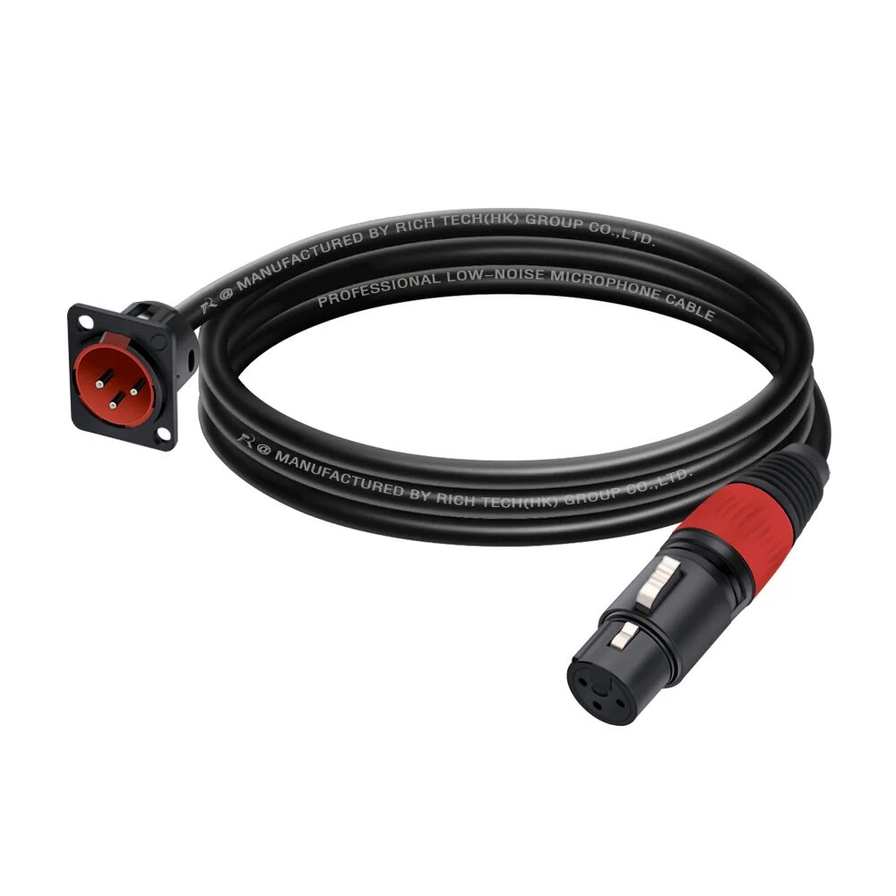 3-контактный разъем для микрофона XLR, 3-контактный разъем XLR для крепления на панели «папа/гнездо» на XLR «мама/папа», удлинительный аудиоадаптер