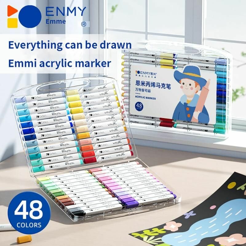 Enmy акриловые маркеры цветные ручки