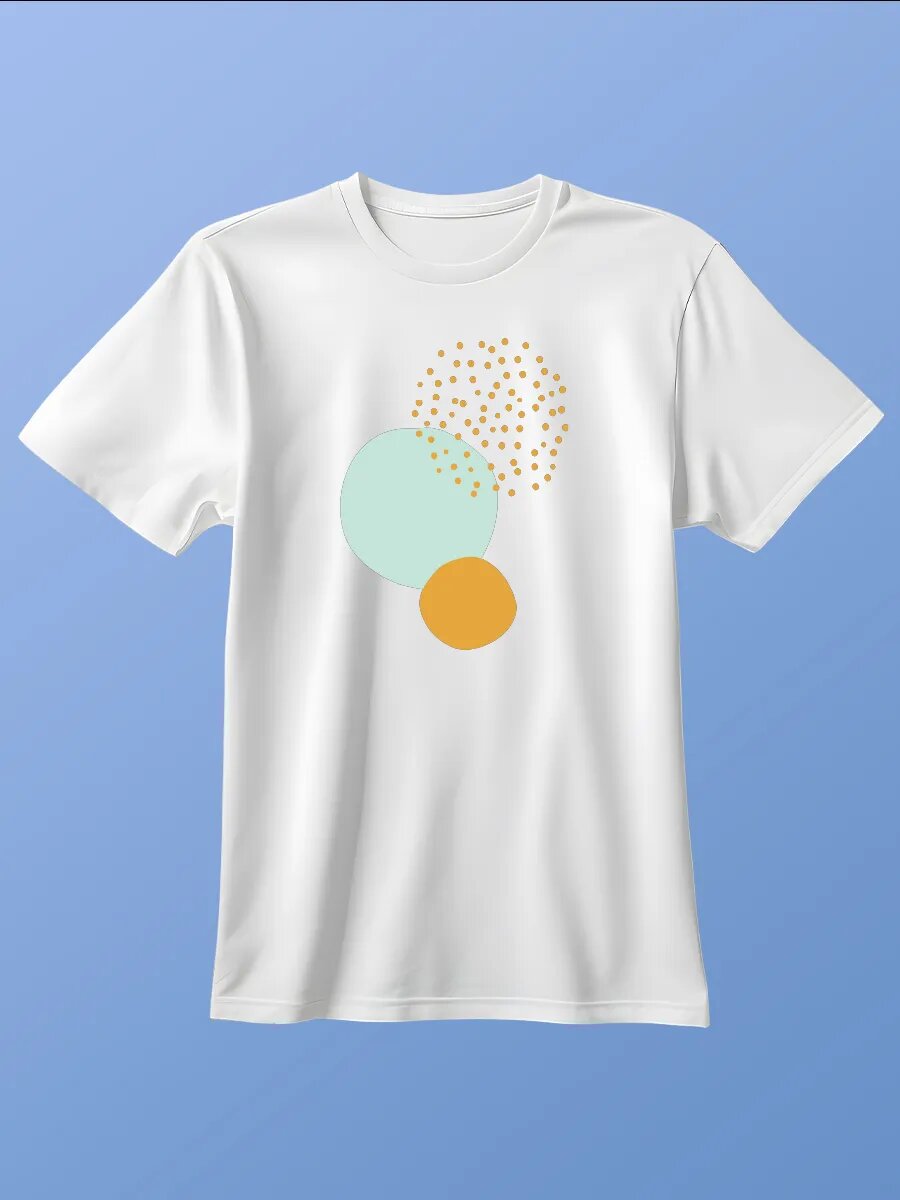 Футболка с абстракцией круги