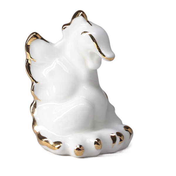 Статуэтка ИФЗ Дракон Золотой, ручная роспись, фарфор 82.02242.00.1