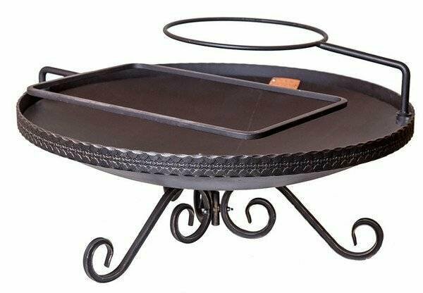 Чаша для костра с функцией мангала