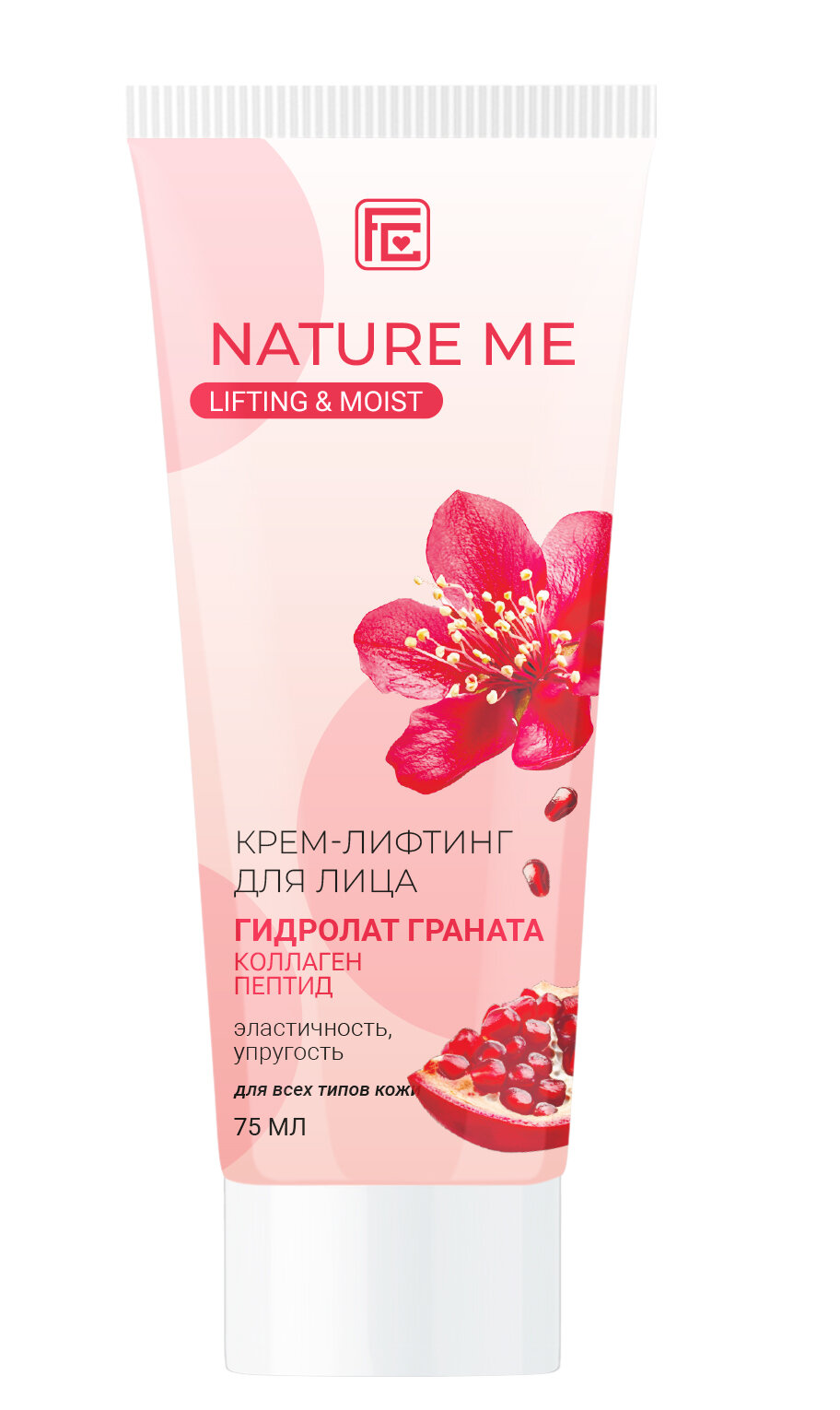 Крем-лифтинг для лица Family Cosmetics Nature Me, гидролат граната, 75 мл