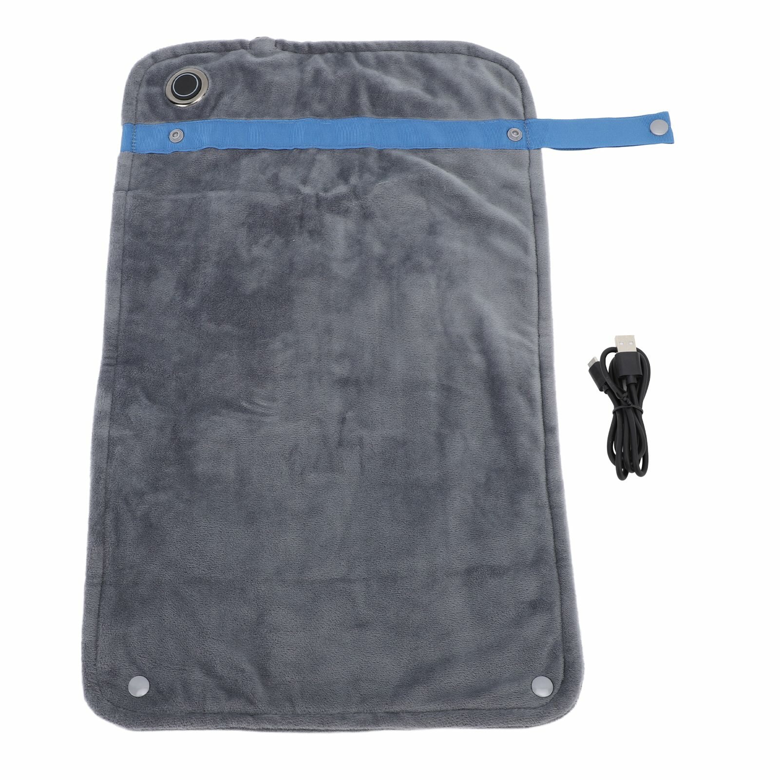 USB Heated Blanket with Temperature Control Mutipurpose Electric Heated Throw Warm Cozy Knee Heating Blanket Home Office Dark Gray