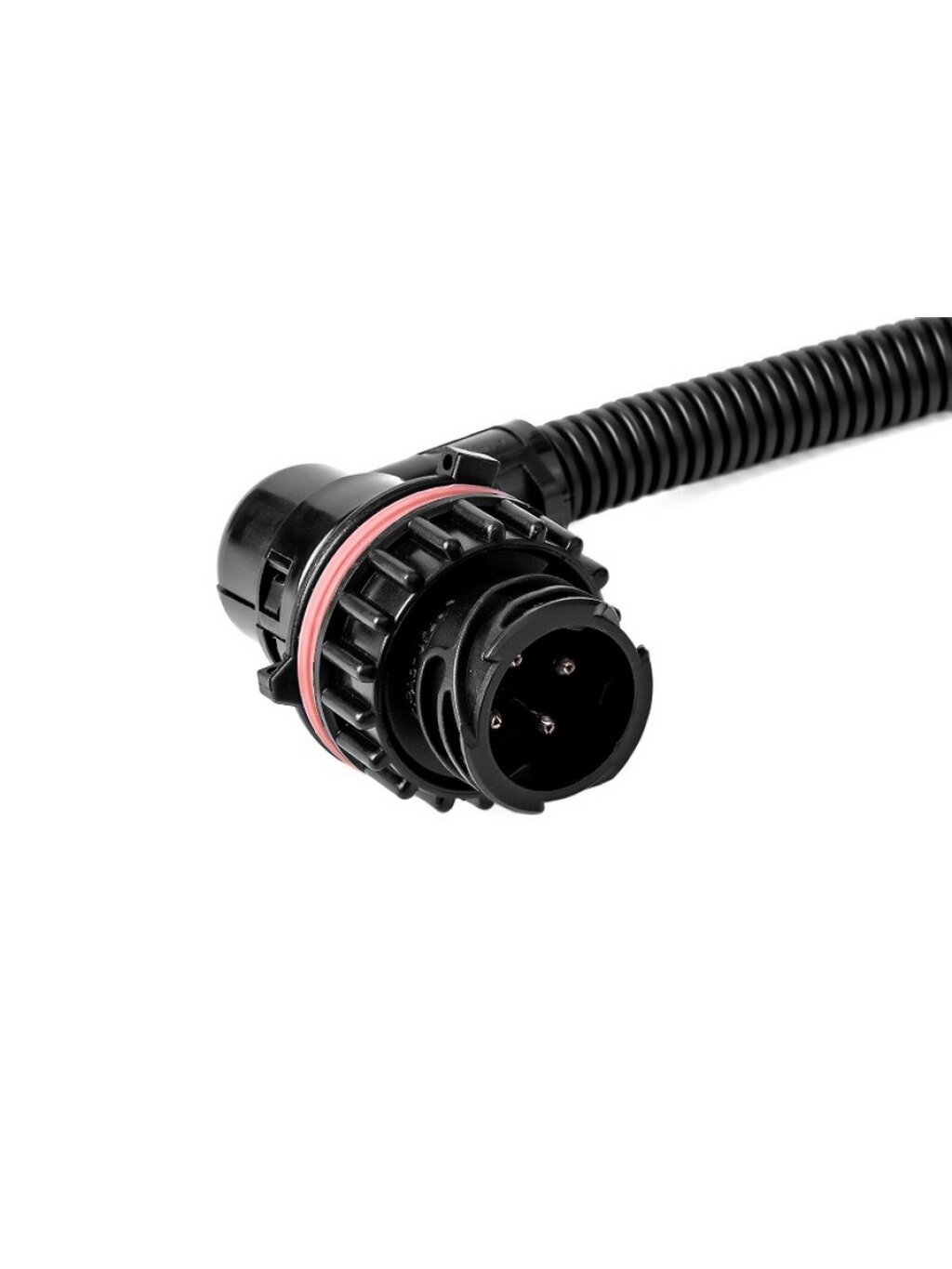 Разъем байонет 4-х контактный с угловым адаптером ЗИЛ, для а/м КАМАЗ, с проводами "Cargen" в гофре