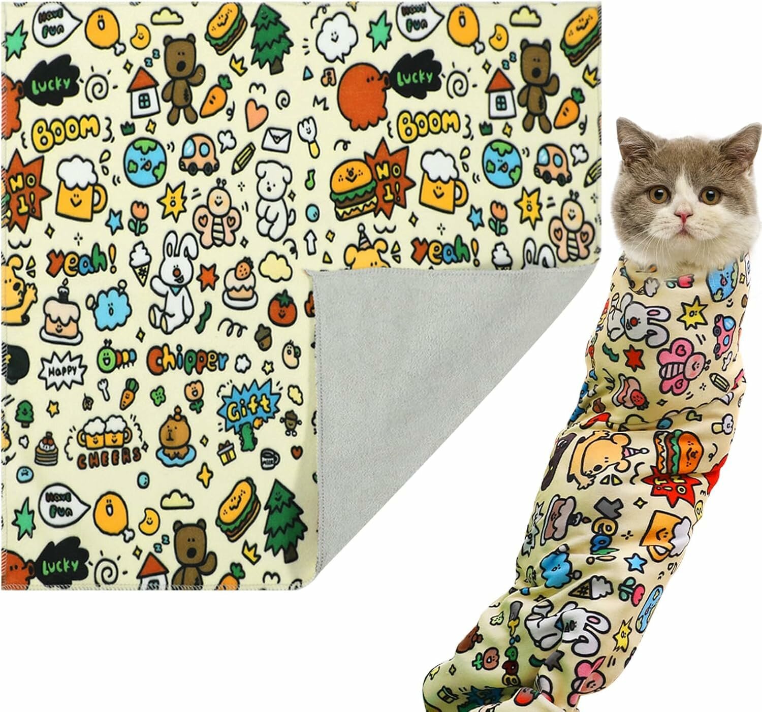 Обертка для груминга котов, Обертка для обрезки ногтей и груминга, регулируемая сумка для груминга котов, самоклеющаяся ткань, обертка для обрезки ногтей, принадлежности для груминга котов (XL), материал самоклеющийся полимерный, цвет как на рисунке,