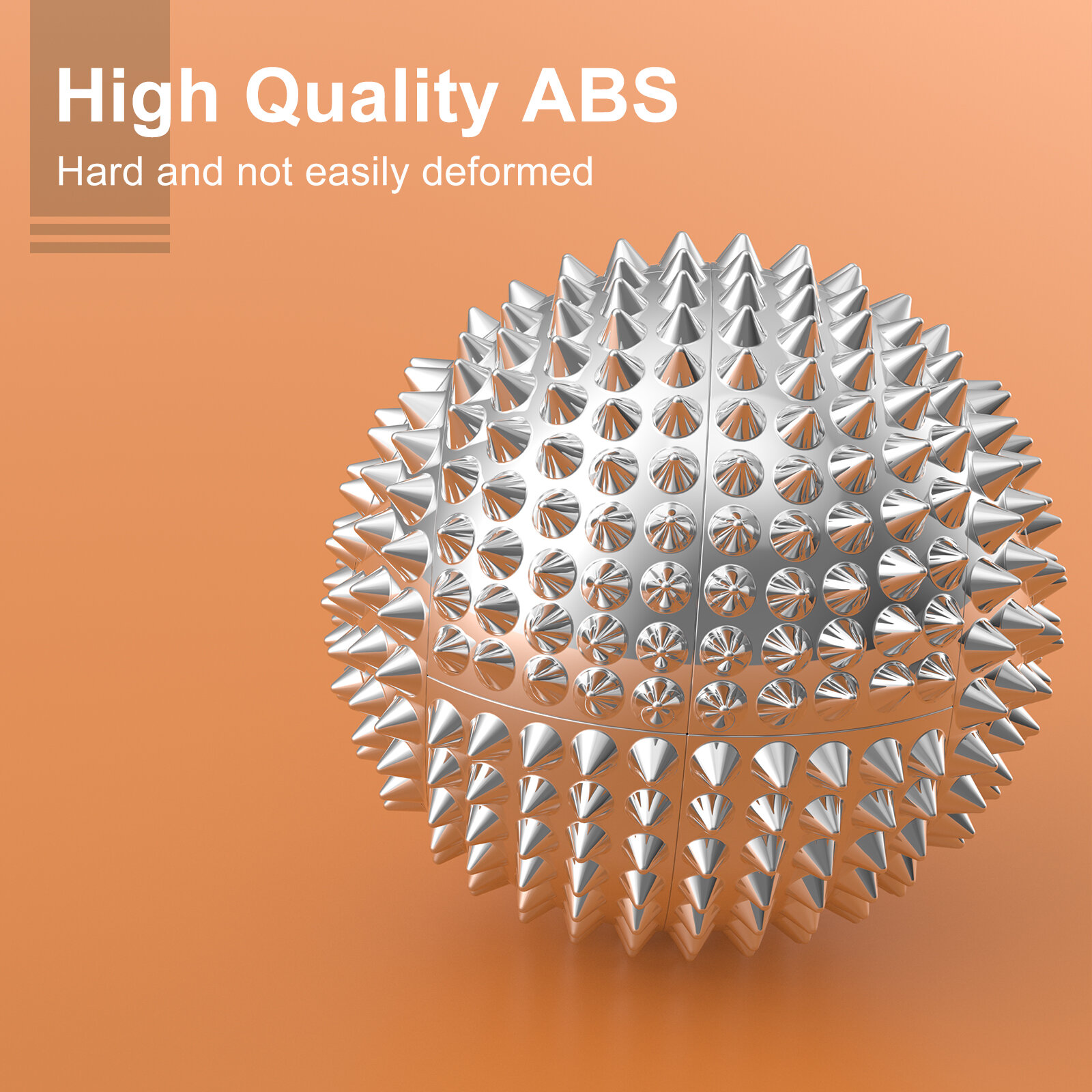 2pcs Мяч для массажа с иглами Аккупрессурный активный массажер Шипчатый жесткий инструмент для массажа Рука Нога Цвет Золотой Серебряный Диаметр 32мм 1.26дюйм