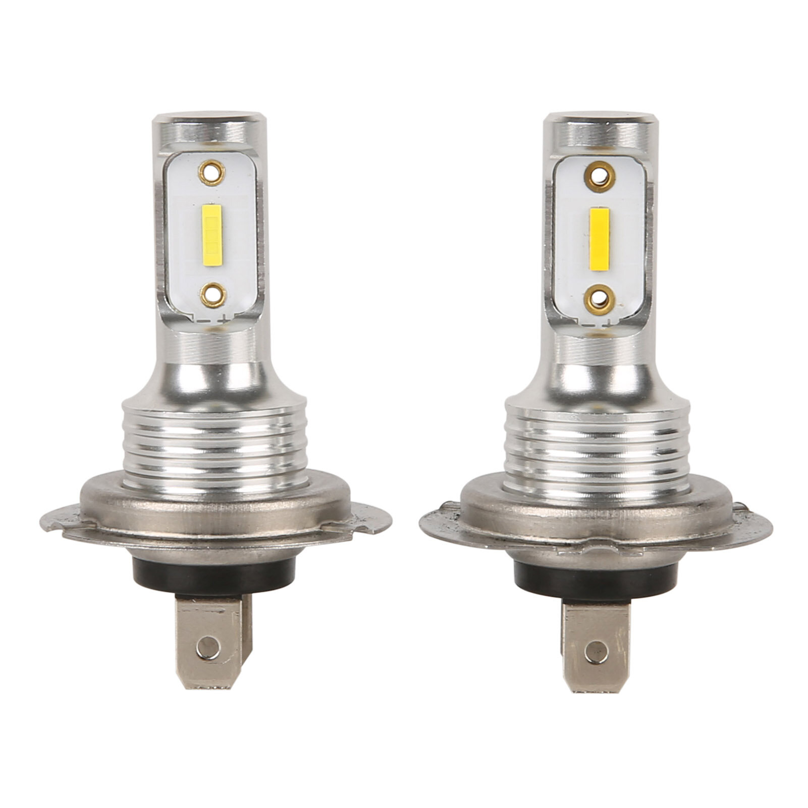 2 PCS Лампы для противотуманных фар H7 LED, патрон H1, H3, H4, H6, 9005, H7, H8, для автомобильных фар, 6000K Белый, длина горения, 20Вт/Лампа, 12В, 40Вт/Пара, 7000Лм/Пара, 3500Лм/Лампа