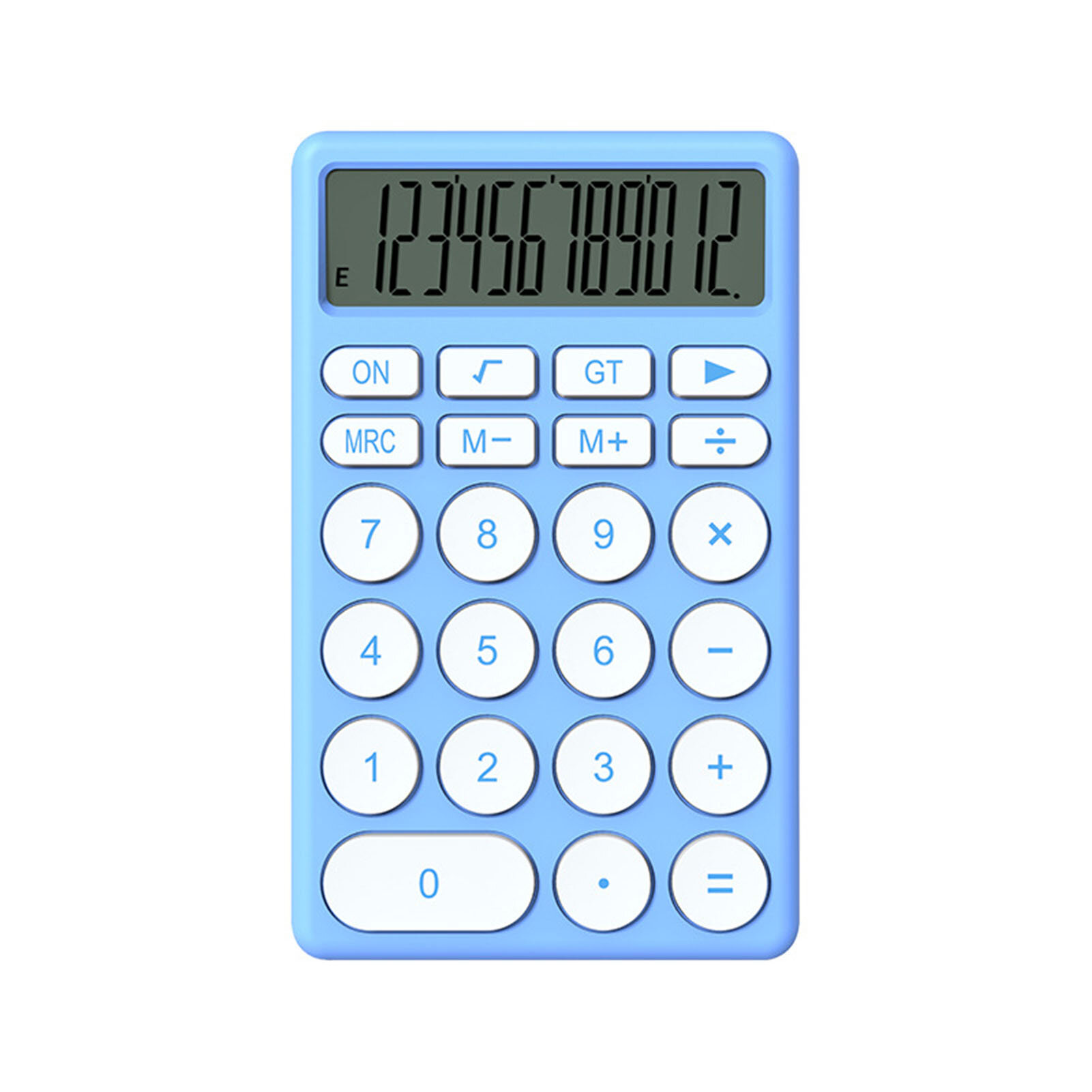 Cartoon Calculator Multifunctional Handheld Small Pocket with Large Display for Desktop Office School Home Blue