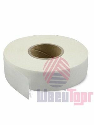 Кромка ШвейТорг, паутинка, двусторонний клей, 2,5см x 82м, белая