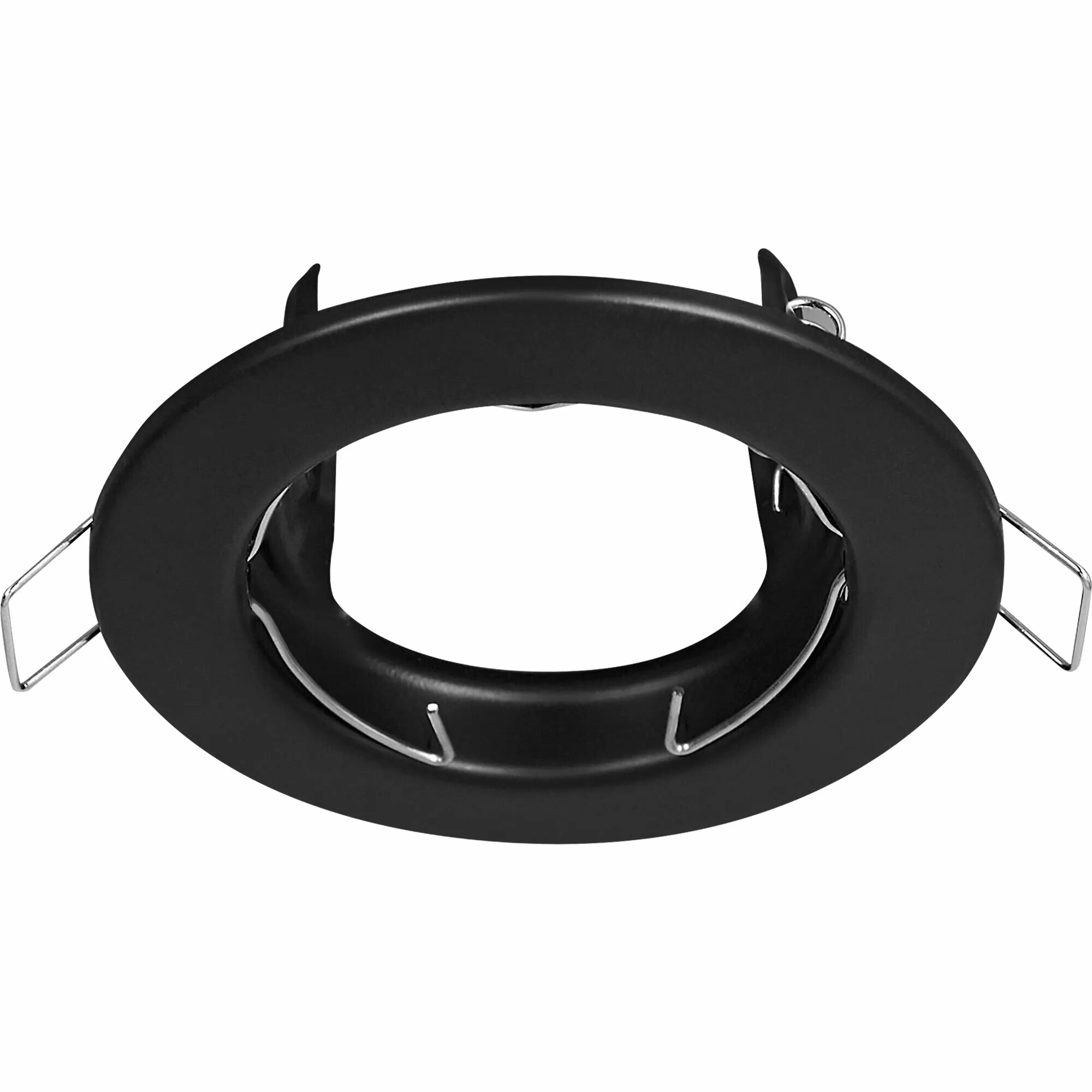 Светильник точечный встраиваемый под отверстие 70 мм GU5.3 черный для потолочного монтажа