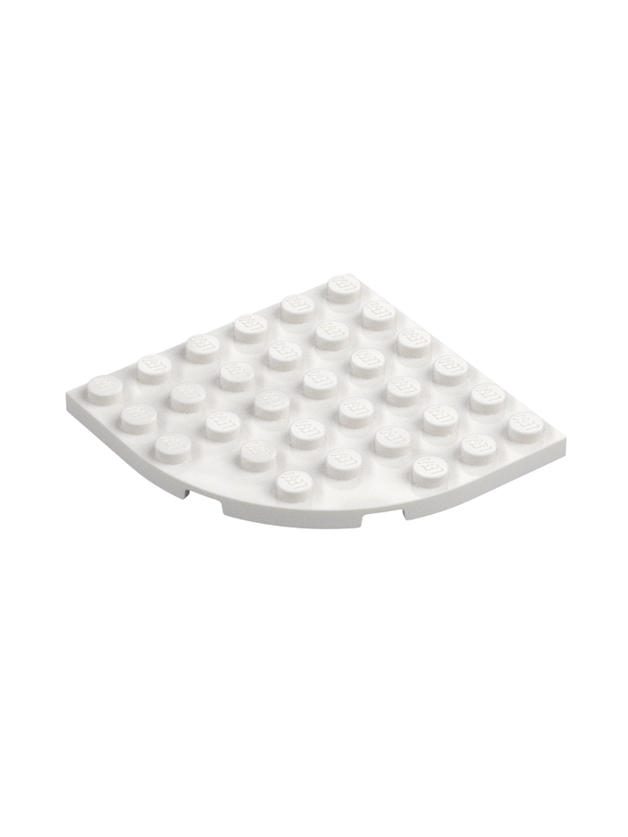 Деталь Lego Plate, Round Corner 6 x 6 (6003)