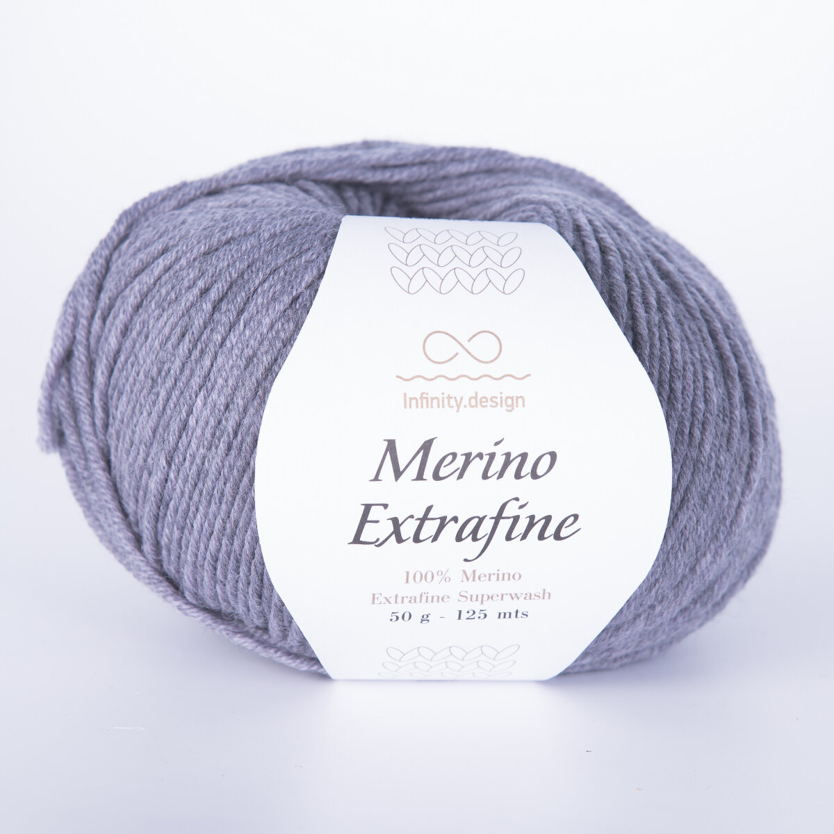 Пряжа для вязания Infinity Design Merino Extrafine (1042 Gray)