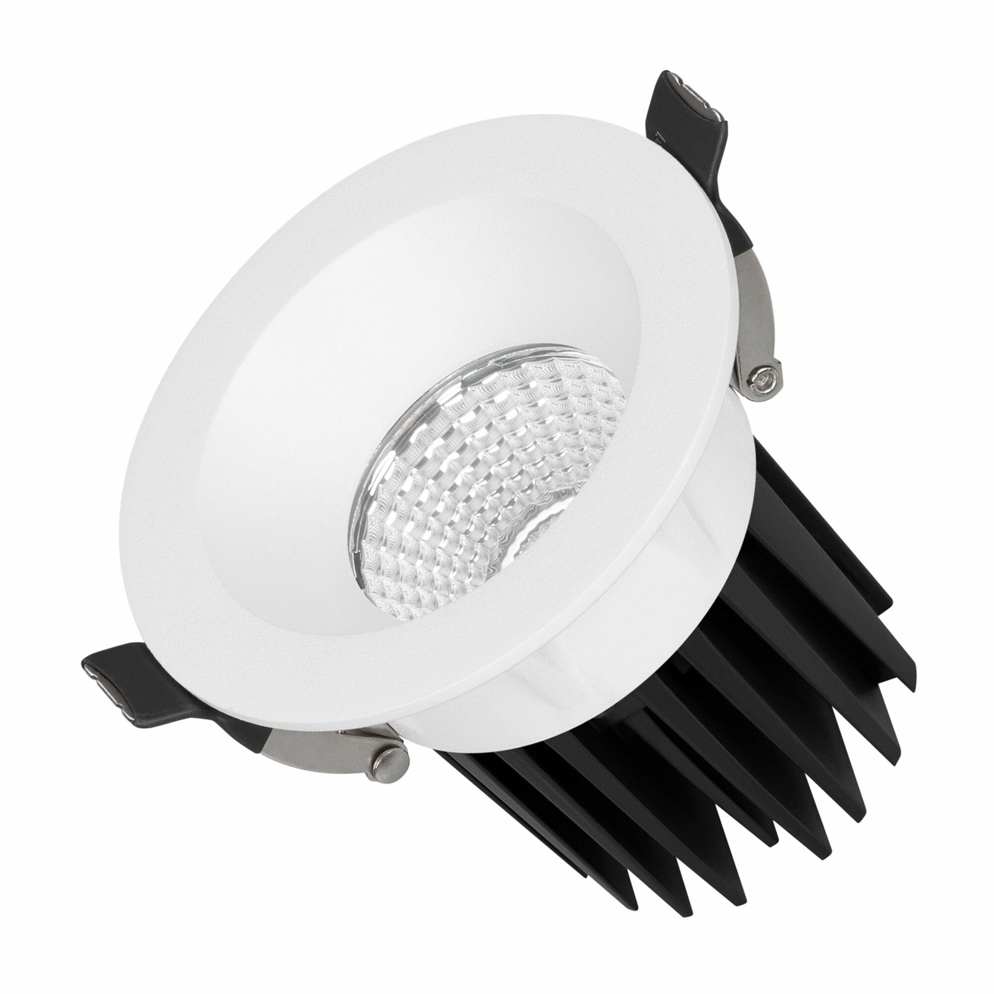Светильник MS-ATOLL-BUILT-R86-10W Warm3000 (WH, 60 deg, 230V)