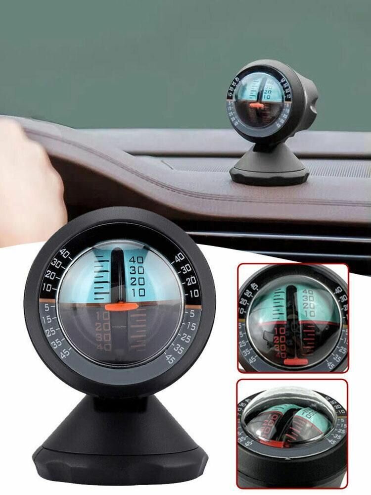 Автомобильный инклинометр, уровень, индикатор наклона, градиент, балансировочный инструмент для транспортных средств, дорожные принадлежности, казатель угла наклона