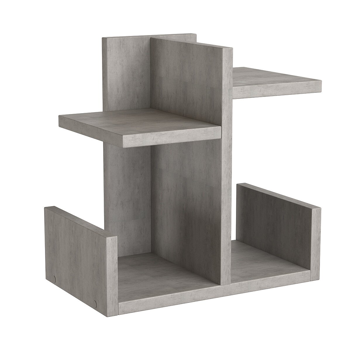 Полка настольная Вектор №4, Бетон Чикаго светло-серый F186 ST9