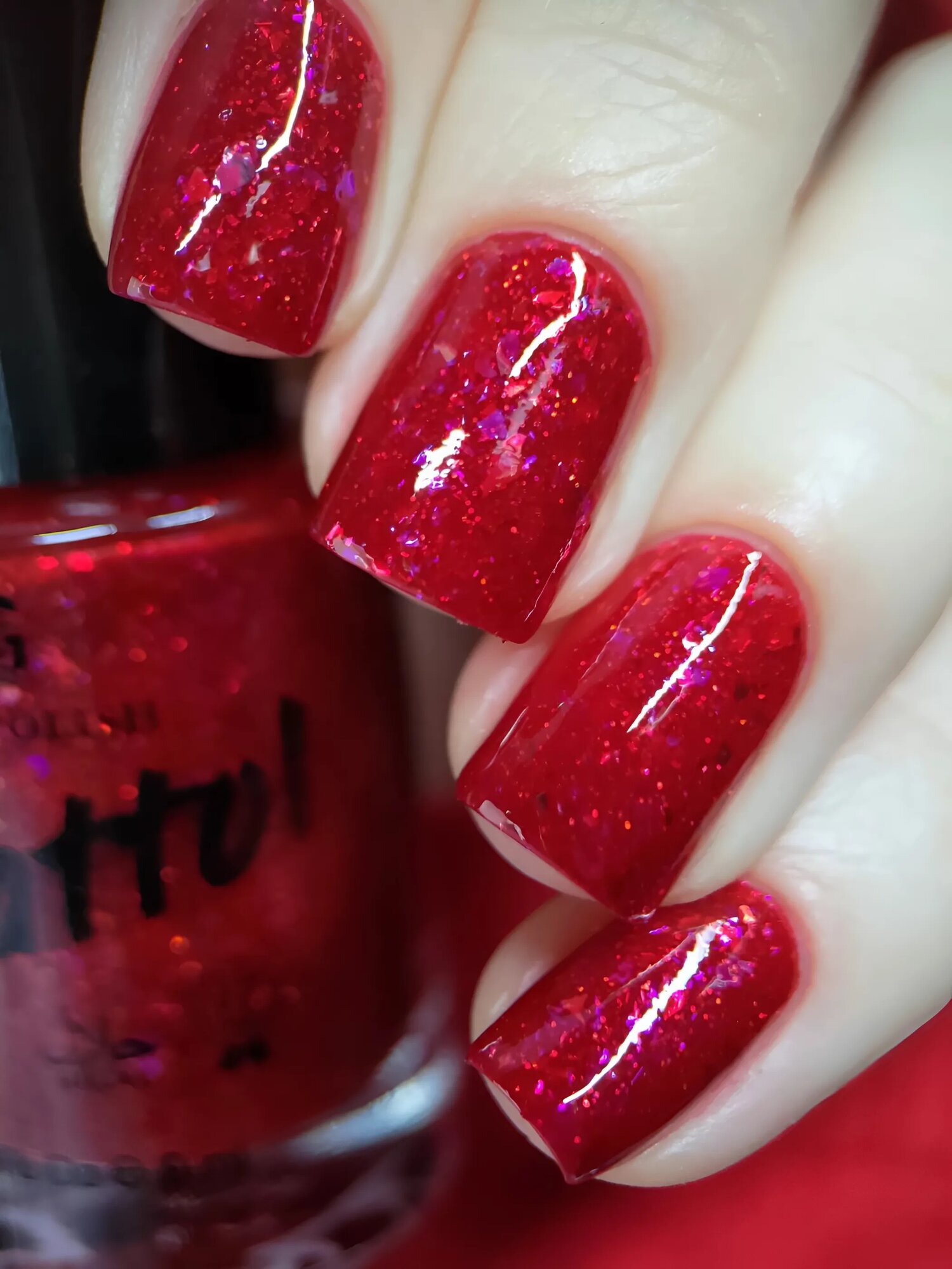 Лак для ногтей без лампы с блестками - Grattol I'm Ecstatic, 9 мл