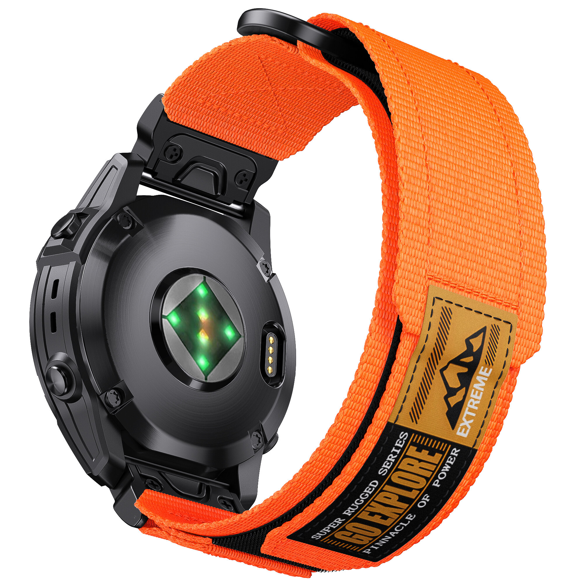QuickFit 26 мм Ремень нейлоновый для Garmin Fenix E/8, Epix Pro 51 мм, Fenix 7X / 6X Pro 5X Plus, Instinct 2X, Enduro