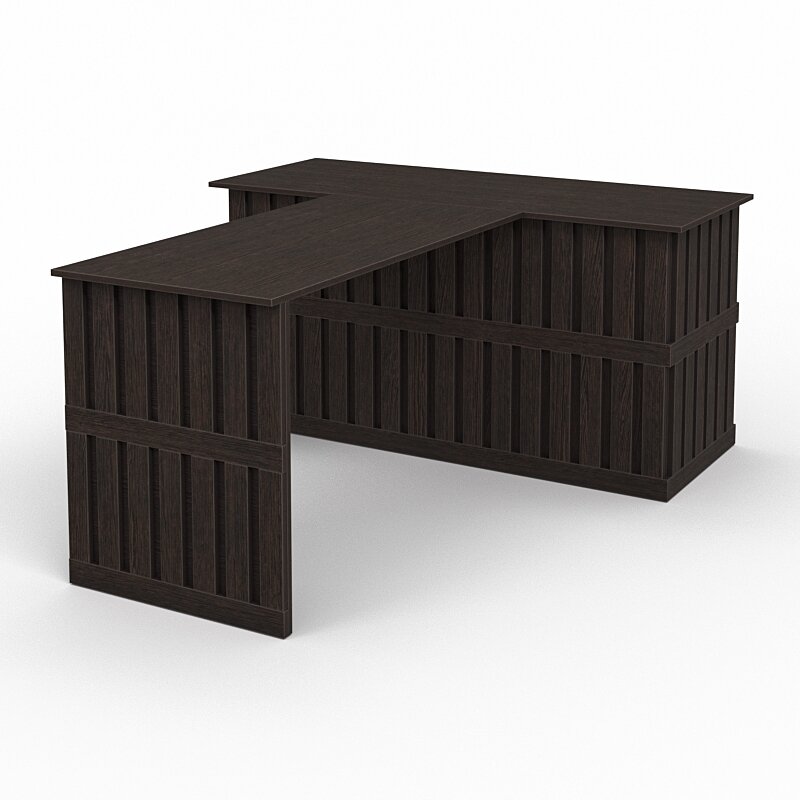 Стол руководителя №13 с приставкой брифингом, Дуб Венге. Производитель товара - компания Westcom.