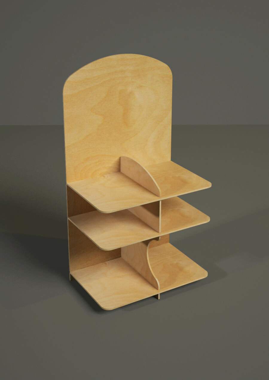 Горка-этажерка из фанеры "POSMA" ФФ №28. Производитель товара - компания Westcom.