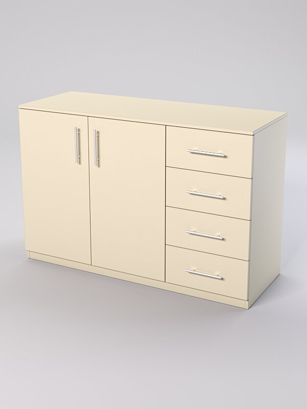 Тумба для офисной техники №10-1, Крем Вайс. Производитель товара - компания Westcom.