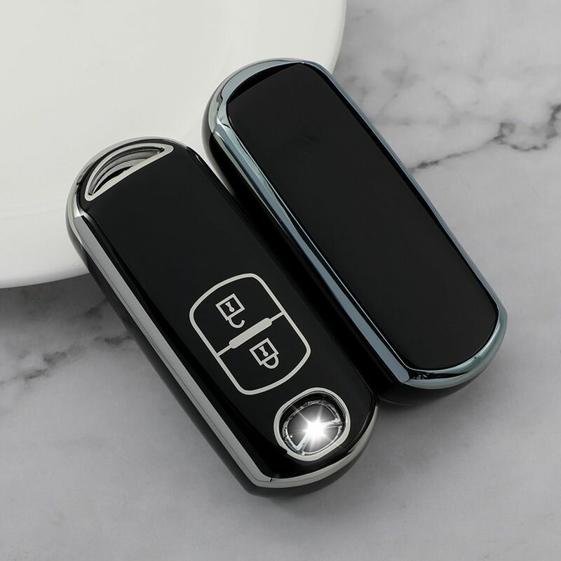 Силиконовый чехол для автомобильного ключа Mazda 3 cx3 cx4 cx5 cx7 cx8 черный