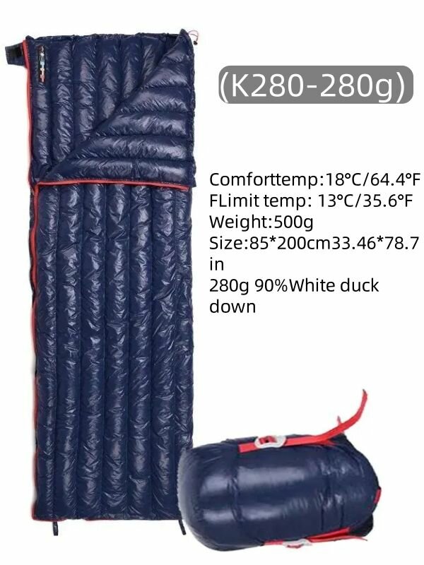 Синий спальный мешок k280