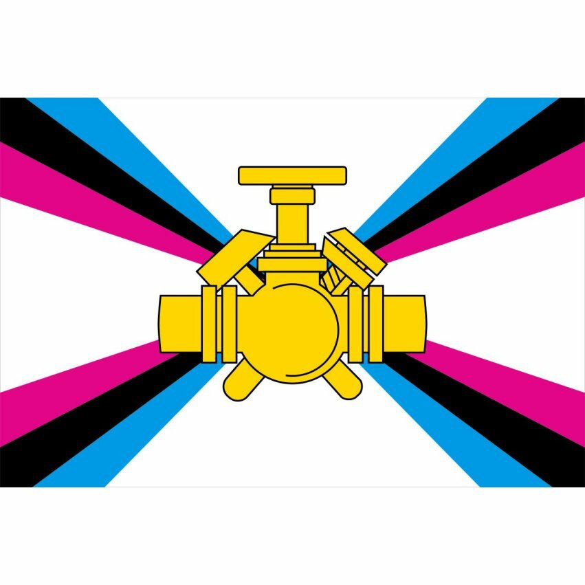 Флаг трубопроводных войск ВС РФ 135x90 см.