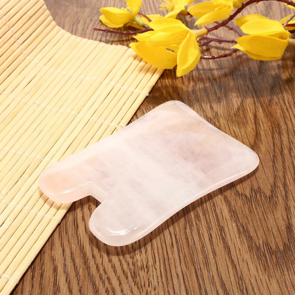 Натуральный розовый кварц Гуаша для лица и тела Гуаша Инструменты для красоты Массажеры для здоровья