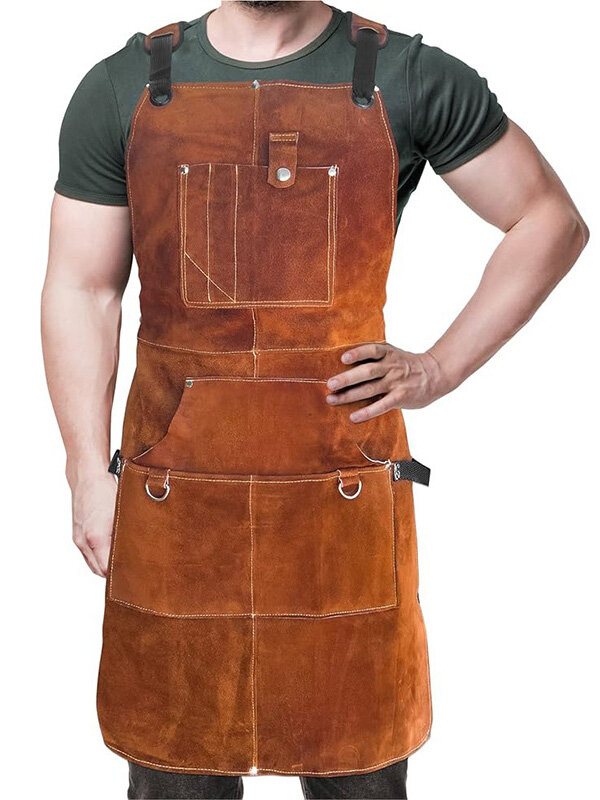 Фартук сварщика натуральная кожа спилка Искусственный