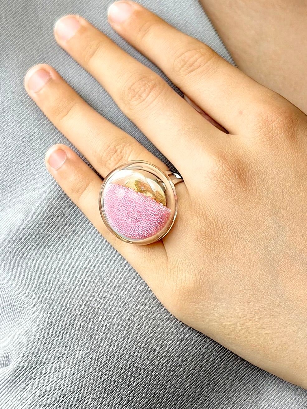 Кольцо, стекло, муранское стекло