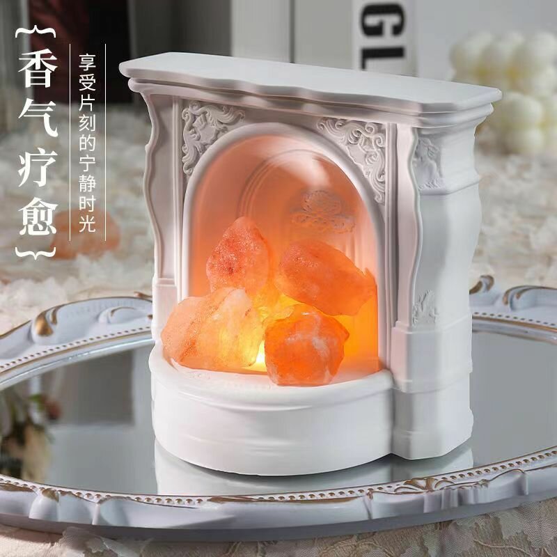 Ароматерапевтический камин "Шалфей и Морская Соль", с ночником, в подарочной упаковке