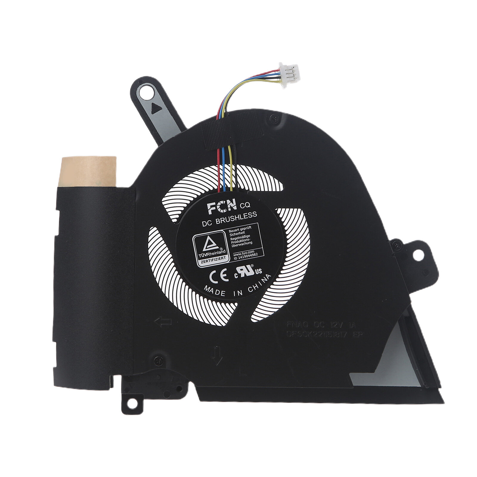 Вентилятор процессора GPU Вентилятор охлаждения ноутбука DC 12V 1A 4-контактный для радиатора компьютера TUF Dash F15 FX516 FX516P FX516PM FX516PC